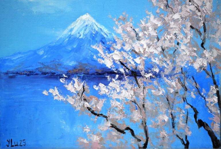 Japanese Spring Painting by Elena Lukina | Saatchi Art