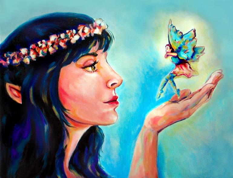 Hada Painting by Sebastian Moreno Coronel | Saatchi Art