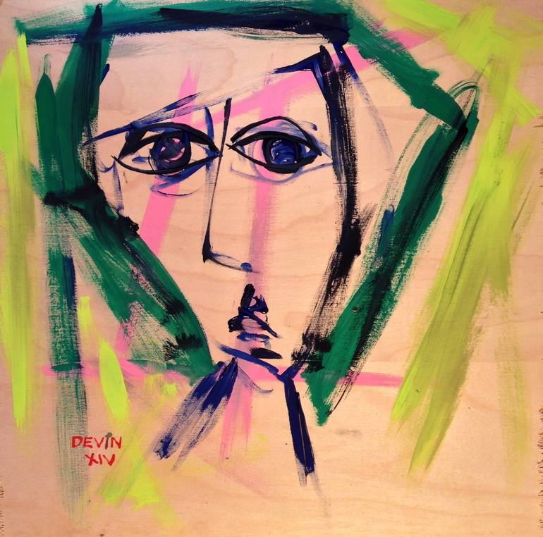 Self Portrait Painting by Devin Oatway | Saatchi Art