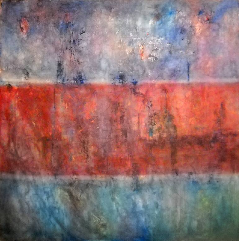 Blue-Red Painting by Maureen Mackey | Saatchi Art