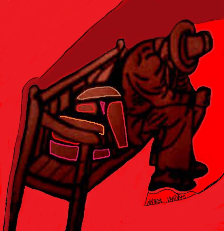 Lifes Baggage Drawing by Andrea VanDam | Saatchi Art