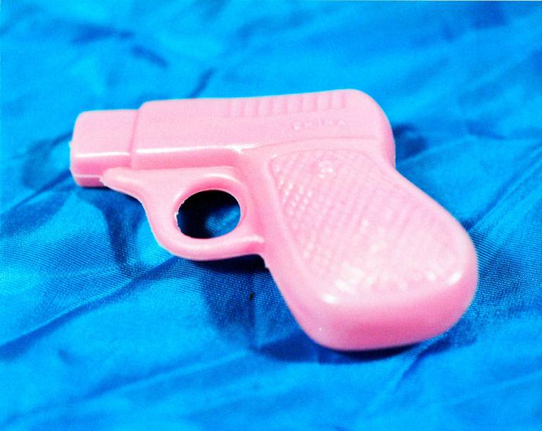 Pink plastic toy gun store