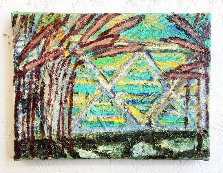 Field Gate Painting by Max Gimson | Saatchi Art
