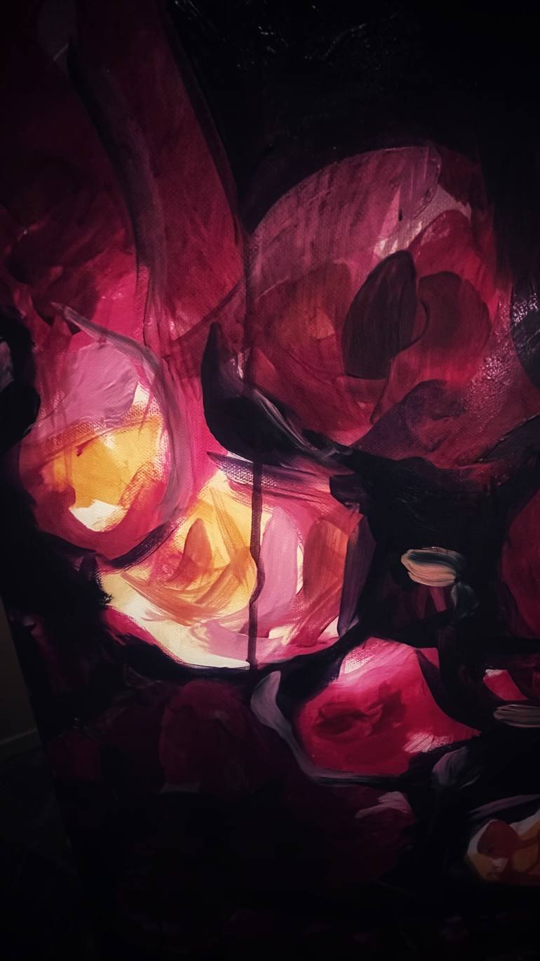 Magie Rouge Painting by Iulia Toader | Saatchi Art