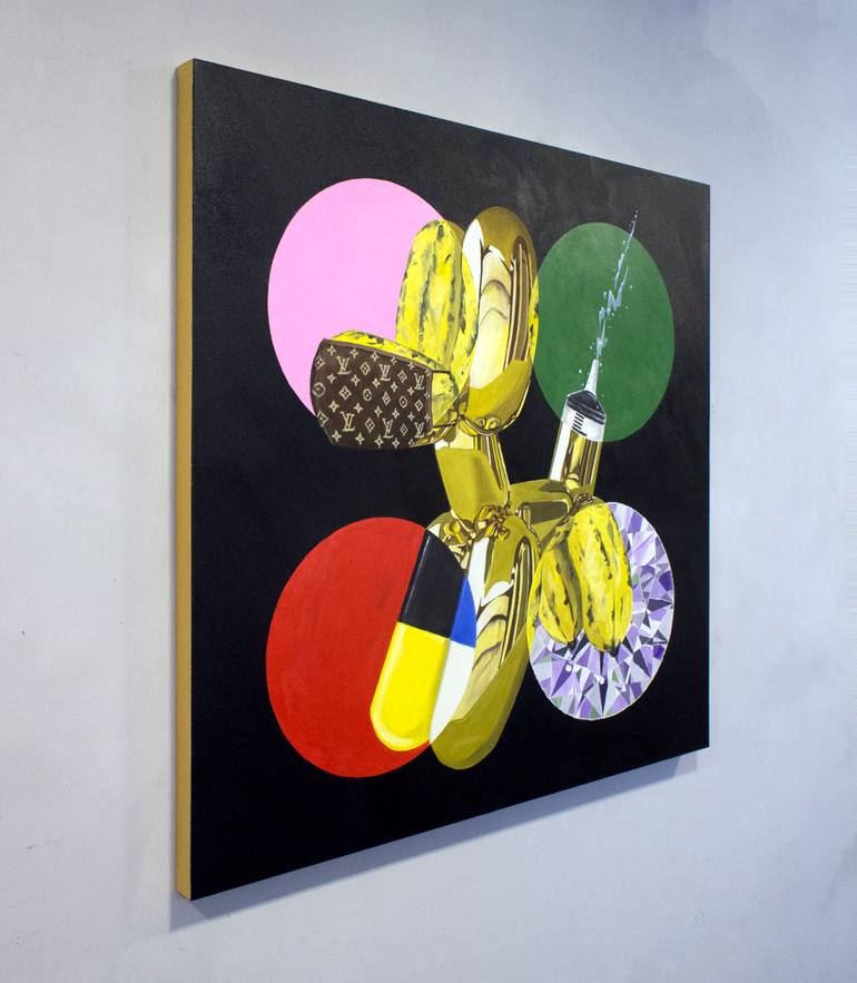 LAVISH KOONANA - QUARANTINE #4 (GOLDEN) Painting by Eric Carrazedo ...