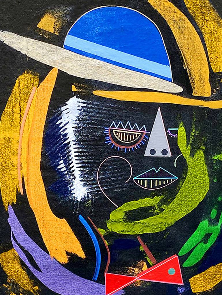Blues Man Painting by Carlos Buitrago | Saatchi Art
