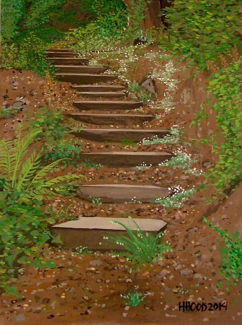 Munson Steps Painting by Hannah Hood | Saatchi Art