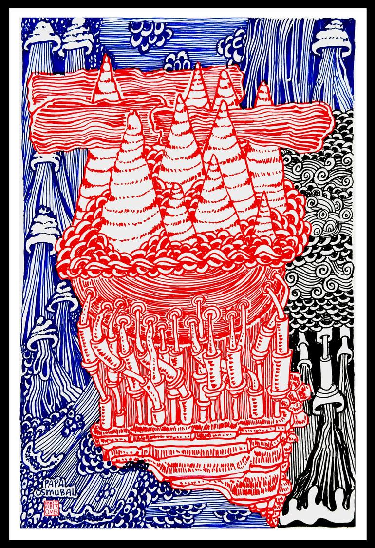 natural fuel- surreal doodle Drawing by Oscar Munoz Balajadia Papa Osmubal | Saatchi Art