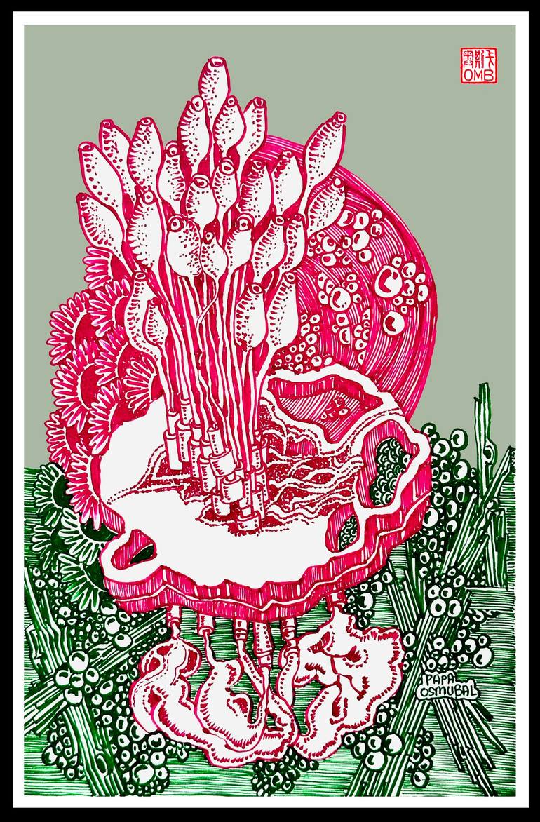 Before conception Drawing by Oscar Munoz Balajadia Papa Osmubal | Saatchi Art