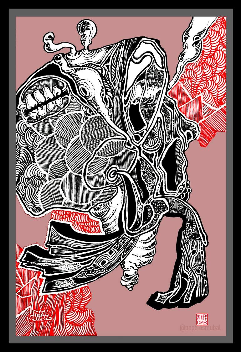 Decay (version 1) Drawing by Oscar Munoz Balajadia -- Papa Osmubal | Saatchi Art