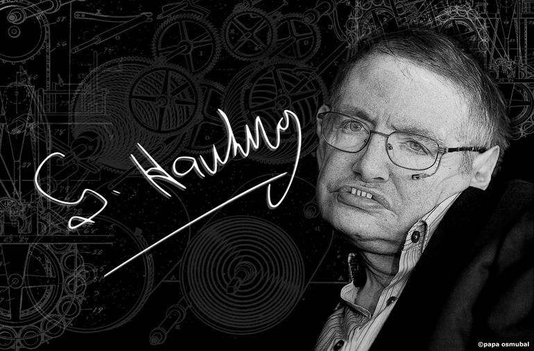 Stephen Hawking Collage by Oscar Munoz Balajadia -- Papa Osmubal ...