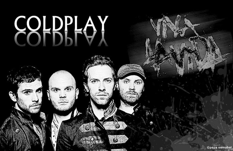 Coldplay Collage by Oscar Munoz Balajadia Papa Osmubal | Saatchi Art