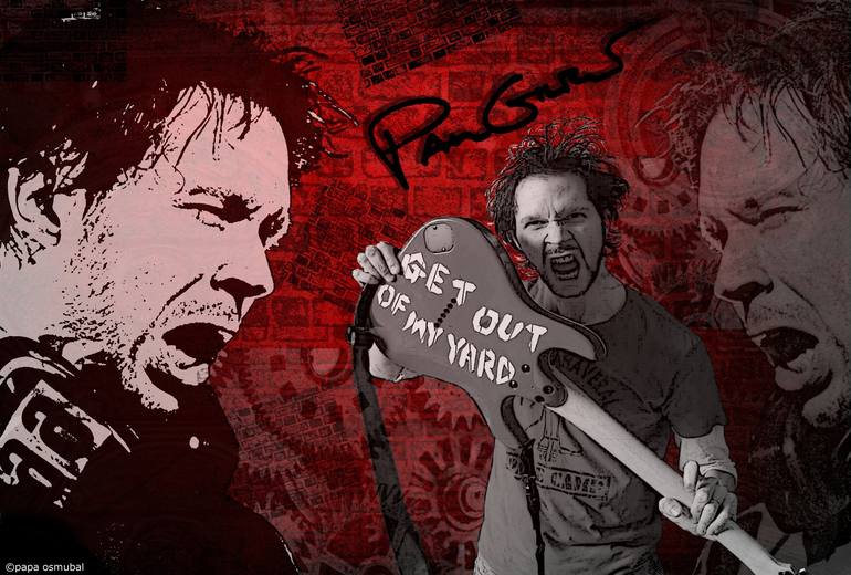 Paul Gilbert Collage by Oscar Munoz Balajadia Papa Osmubal | Saatchi Art