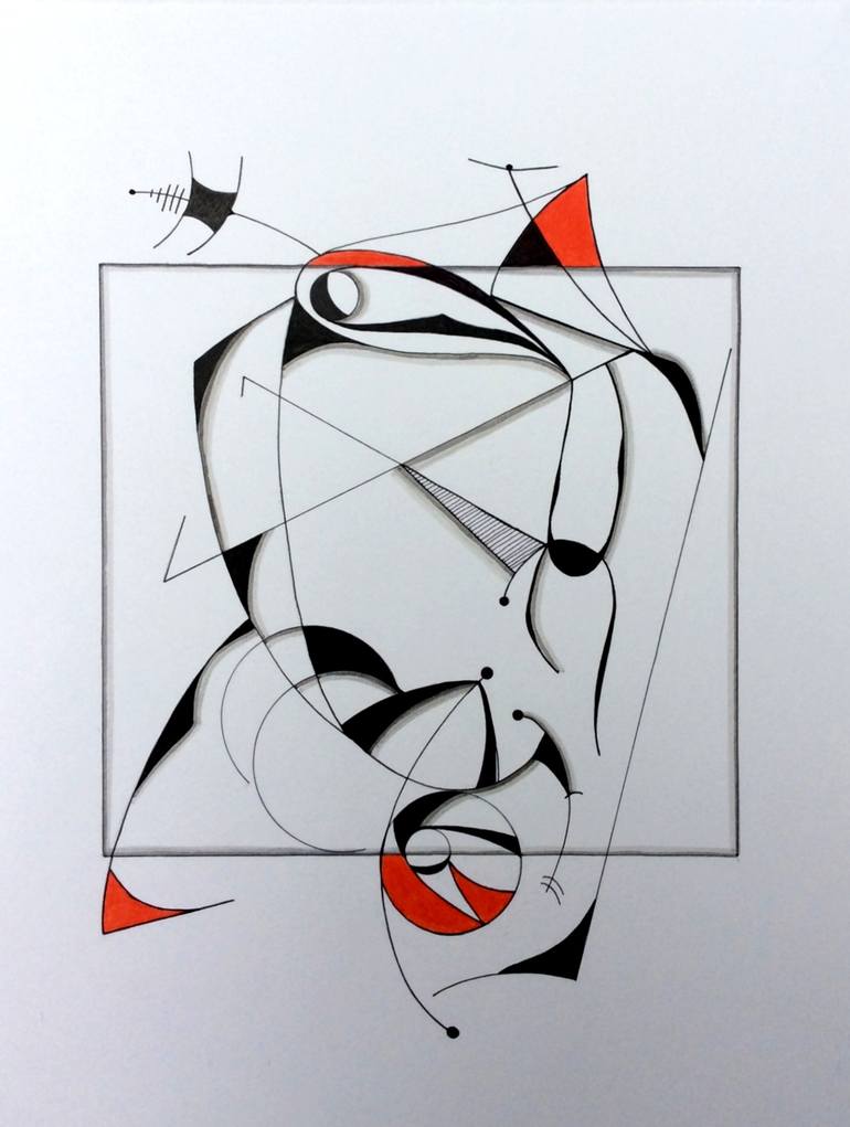 Red Rover, Red Rover Drawing by Maureen Campbell Donatelli | Saatchi Art