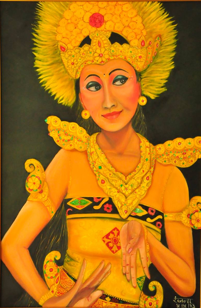Bali Dancer Painting by Ranjana Raveesh | Saatchi Art