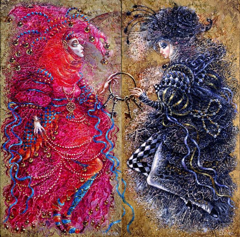 Key keeper Painting by Elvira Baranova | Saatchi Art