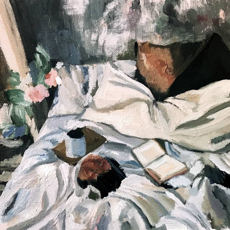 Breakfast in Bed, No. 4 Painting by Sophie Hoad Halma | Saatchi Art