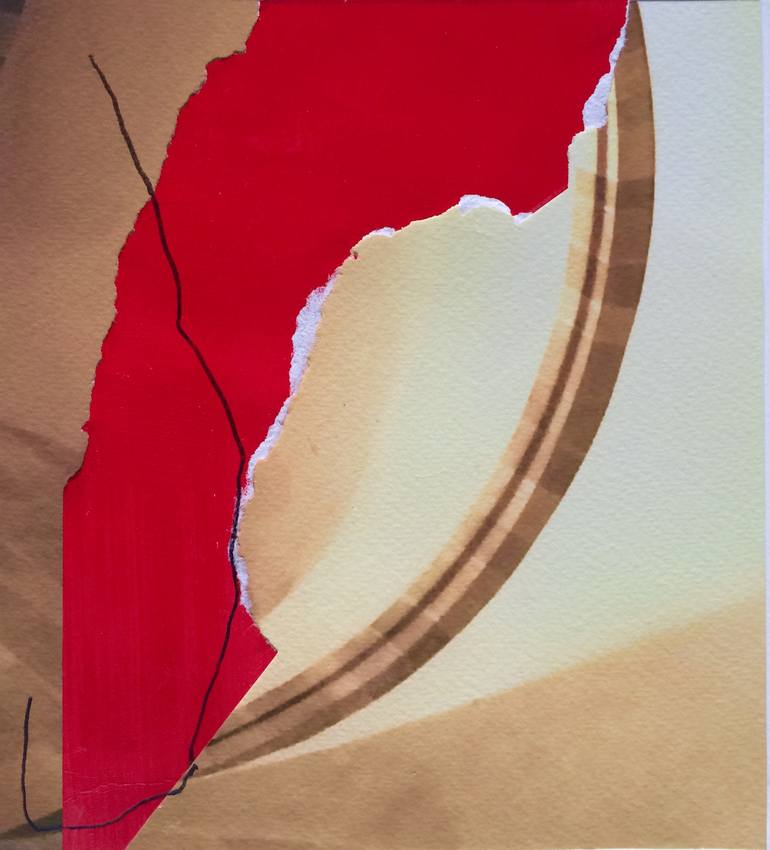 Tuscany: Photo with Black Line and Red Collage by Diane Englander ...