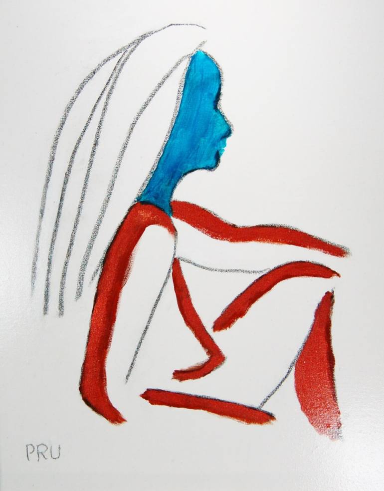 BIG HAIR Painting by ron pruett | Saatchi Art