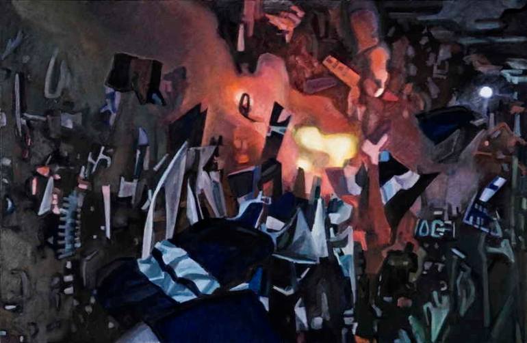 Stadium Painting by Alex Winiger | Saatchi Art
