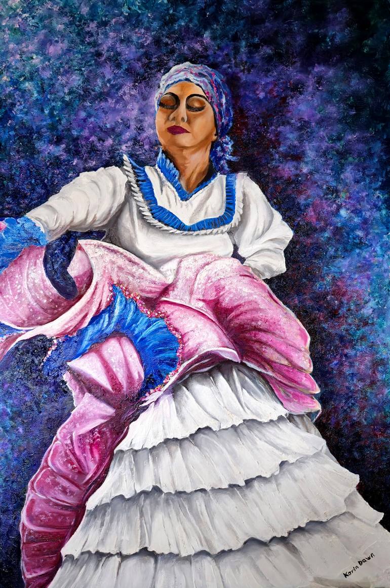 BELE (belaire) MARIE Painting by Karin Best | Saatchi Art