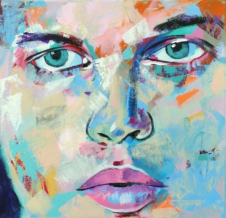 Michael Close-Up Painting by Jonathan McAfee | Saatchi Art