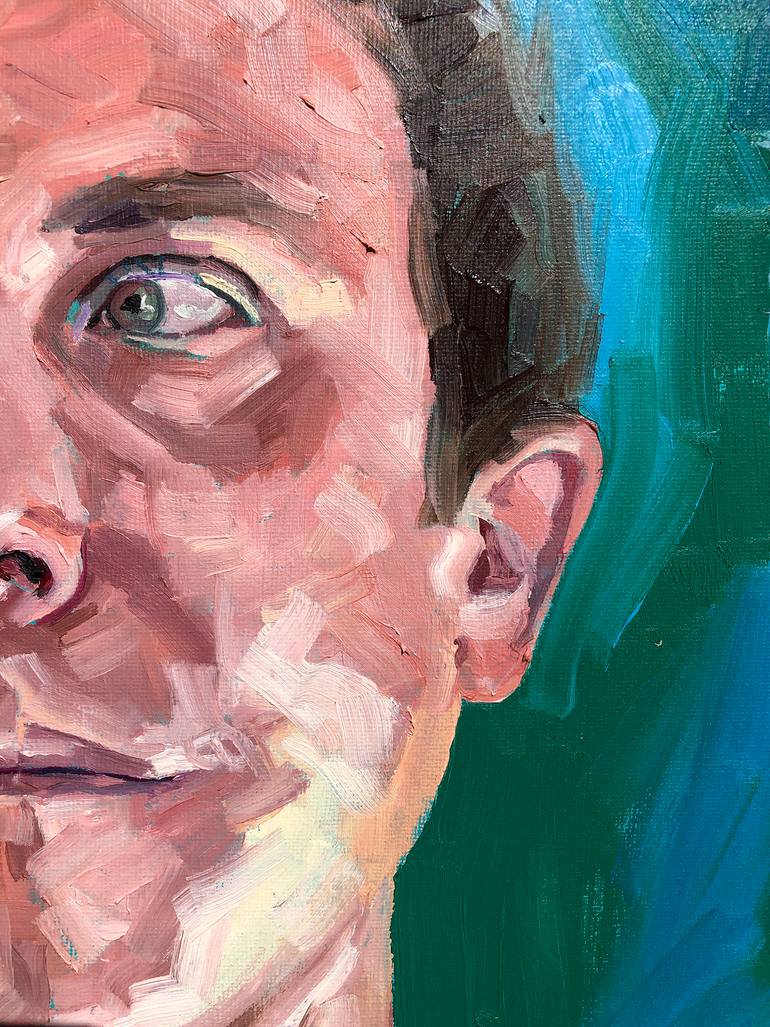 Self Portrait Of The Artist At 37 Painting by Jonathan McAfee | Saatchi Art