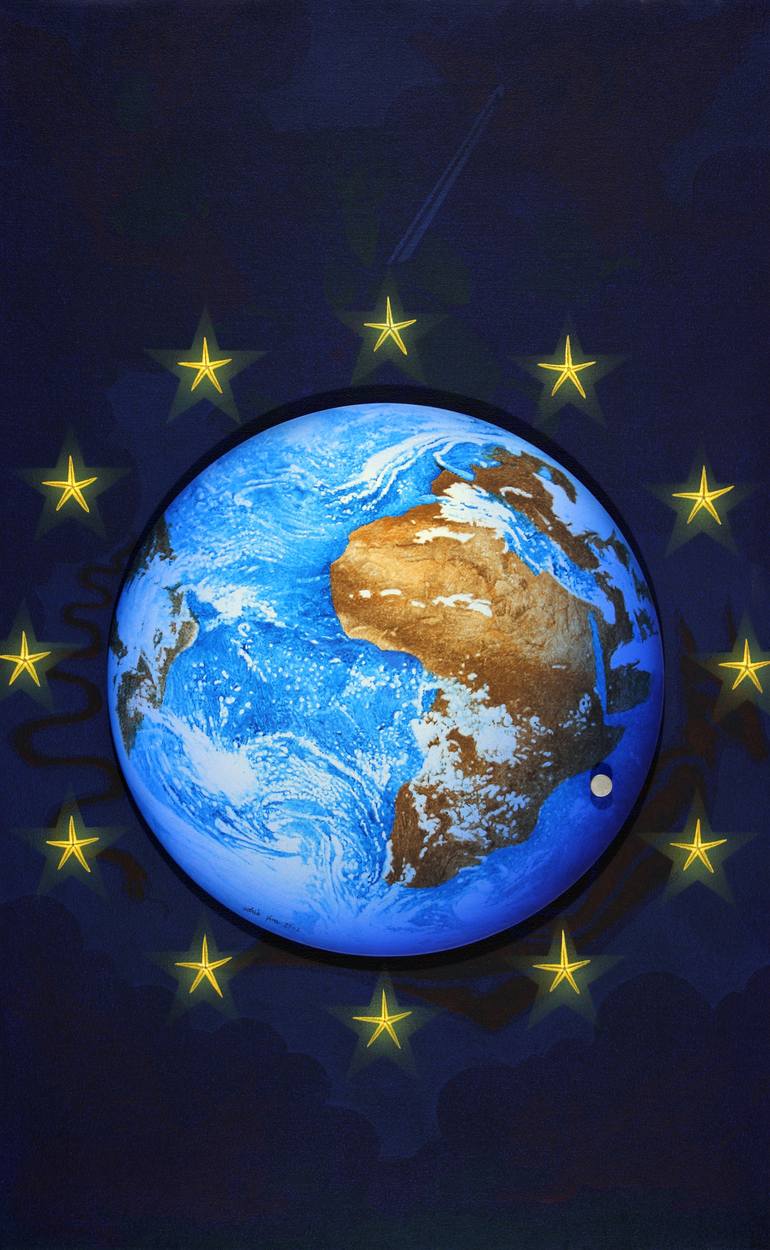 La rueda de la fortuna Painting by Adrià Pina | Saatchi Art