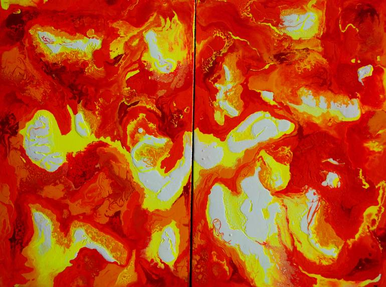 Confluence Painting by Nithya Rajesh | Saatchi Art