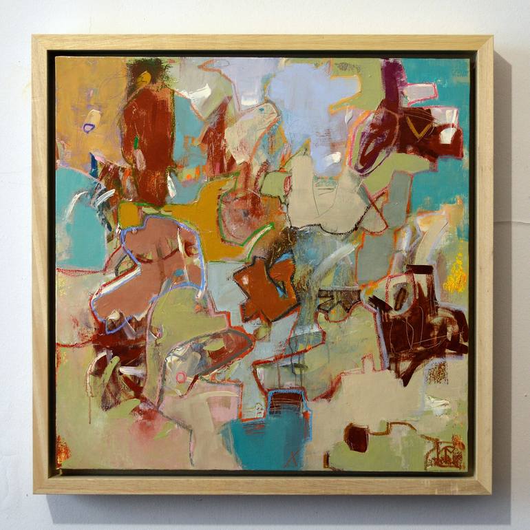 Conformism in Blue-Jeans.2 Painting by Matteo Cassina | Saatchi Art