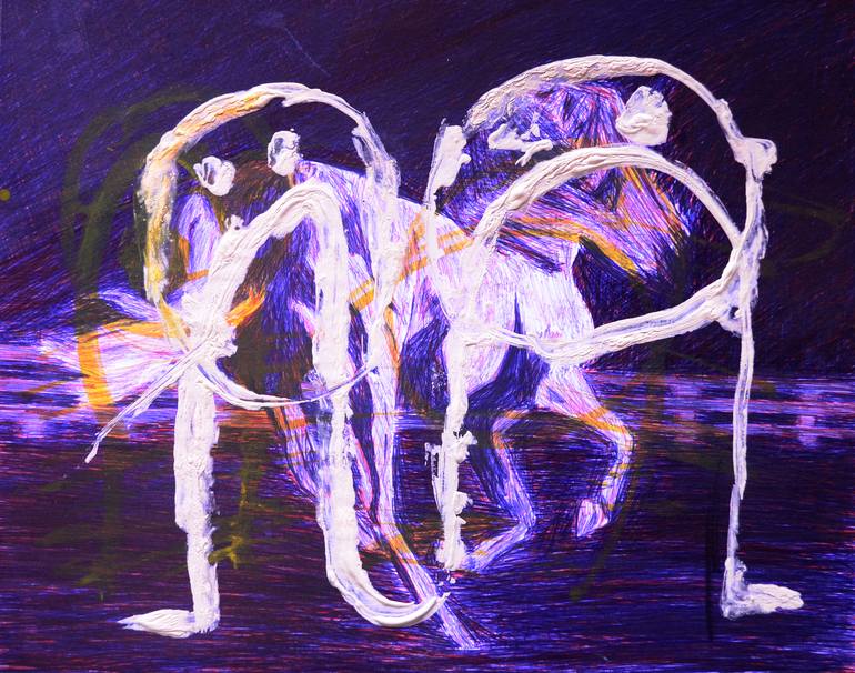 two dolls Drawing by Carlos Rosales Fernadez Eduardo | Saatchi Art