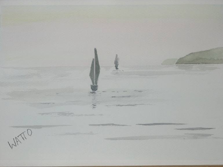 Boats Painting by David Watson | Saatchi Art