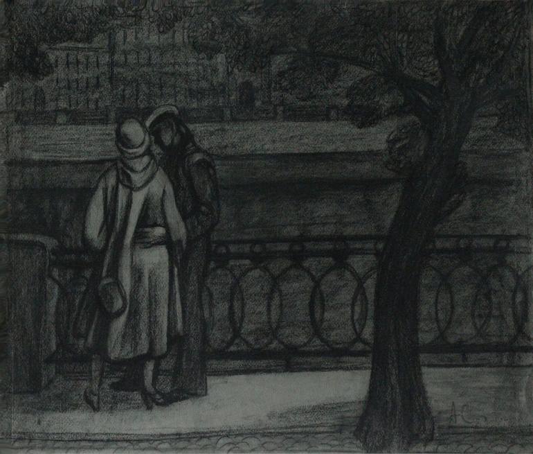 Two. Leningrad. Drawing by Alexei Sokolenko | Saatchi Art