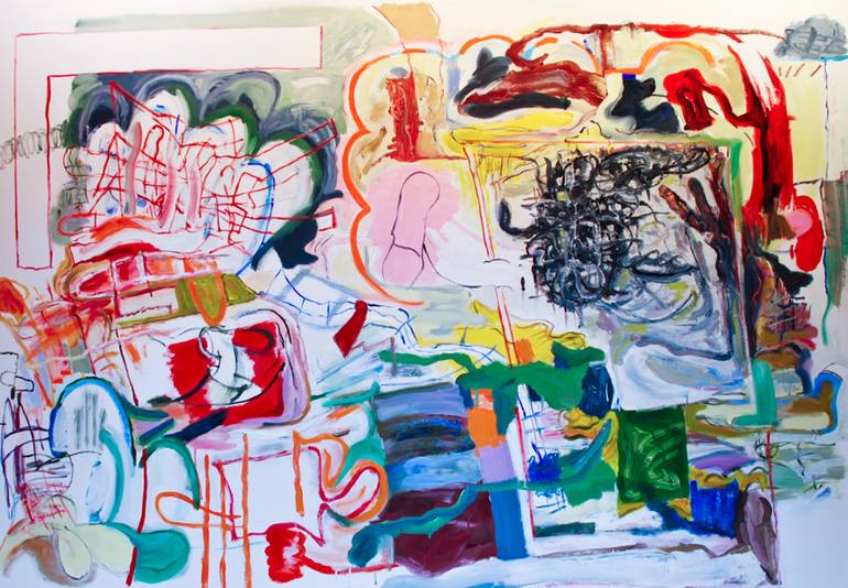 A Rumpus A Rollick and a Roll Painting by Alan Crockett | Saatchi Art