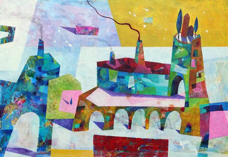 Roman Castra Painting by Li Chen | Saatchi Art