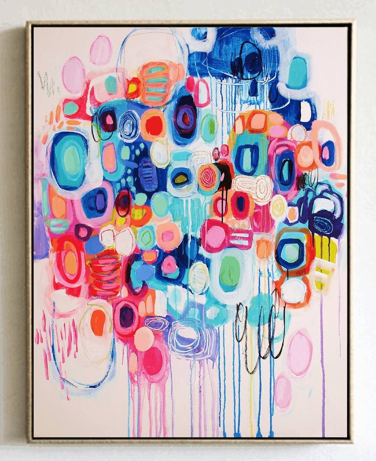 explosion of colors Painting by Jolina Anthony | Saatchi Art
