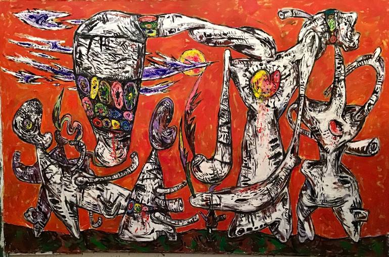 Familial Patterns Painting by Gary Mayer | Saatchi Art