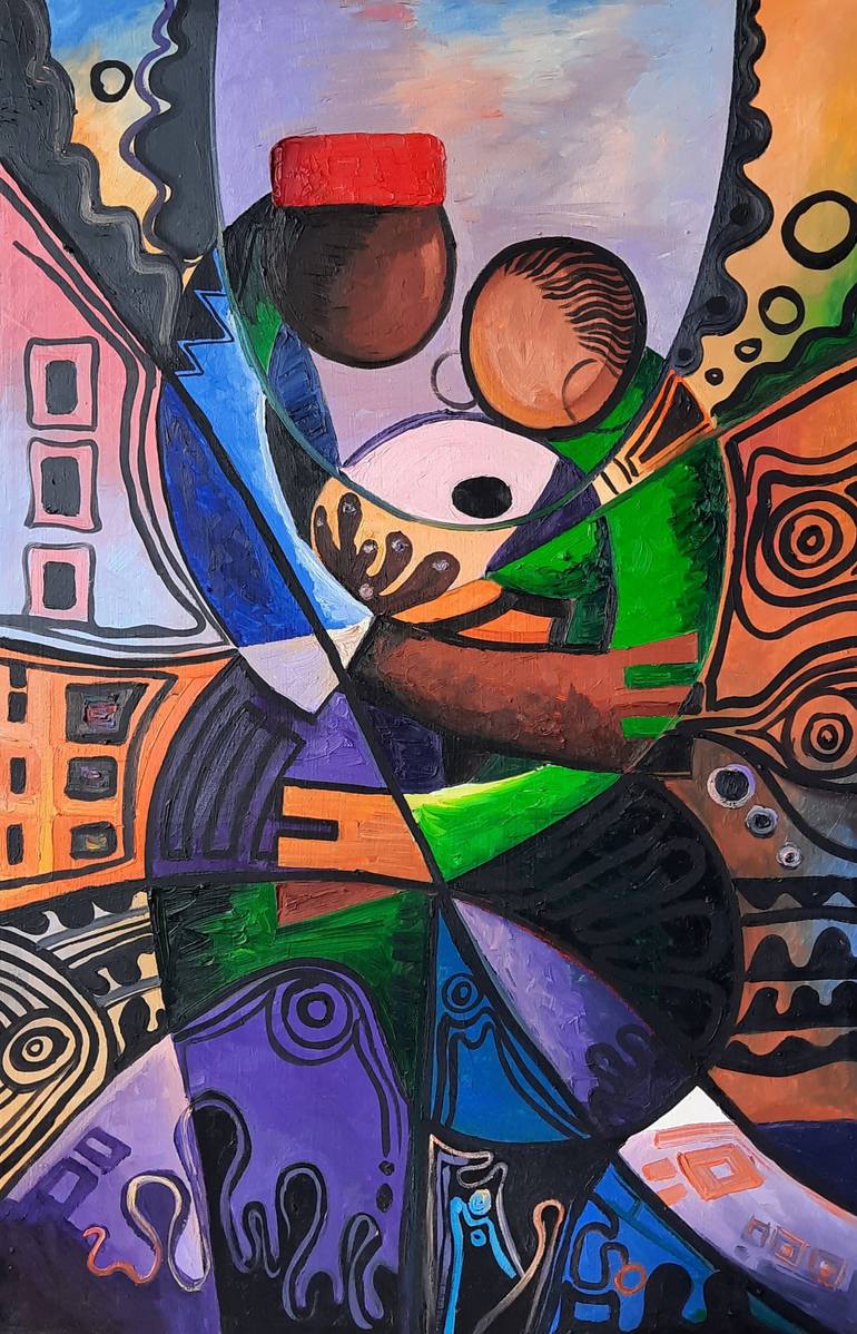 Soul Mate Painting by Isiavwe Ufuoma | Saatchi Art