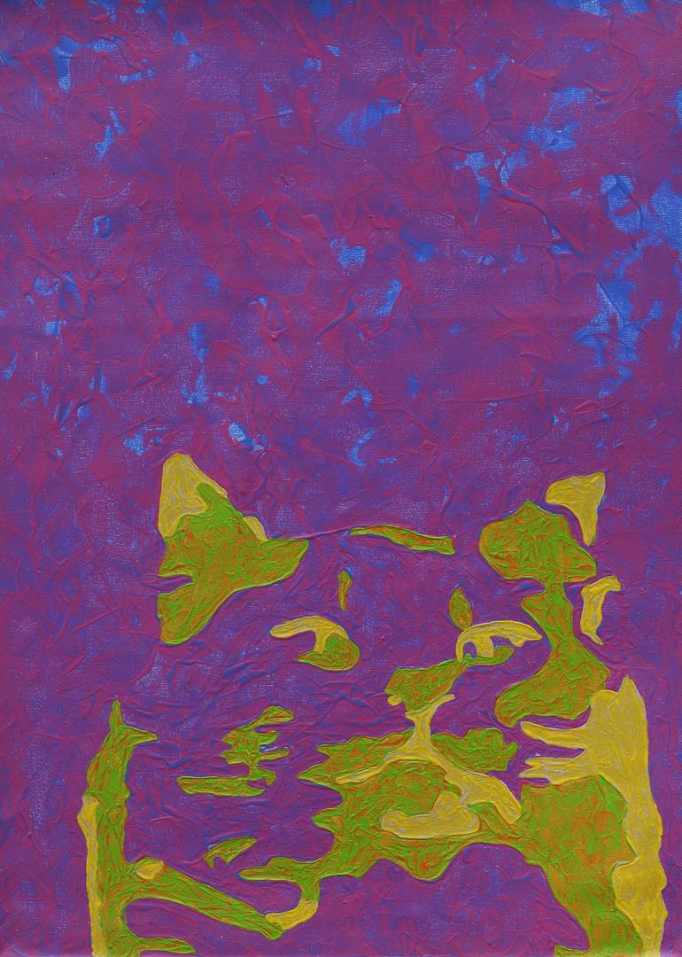 Cat profile Painting by Luz Gallo | Saatchi Art