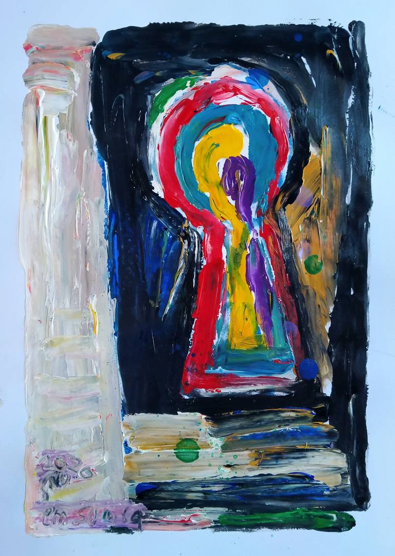 Key Hole Painting by Martinus Sumbaji | Saatchi Art