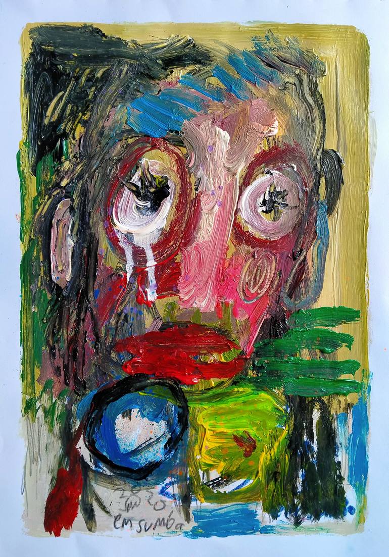 Facial Expressions Painting by Martinus Sumbaji | Saatchi Art