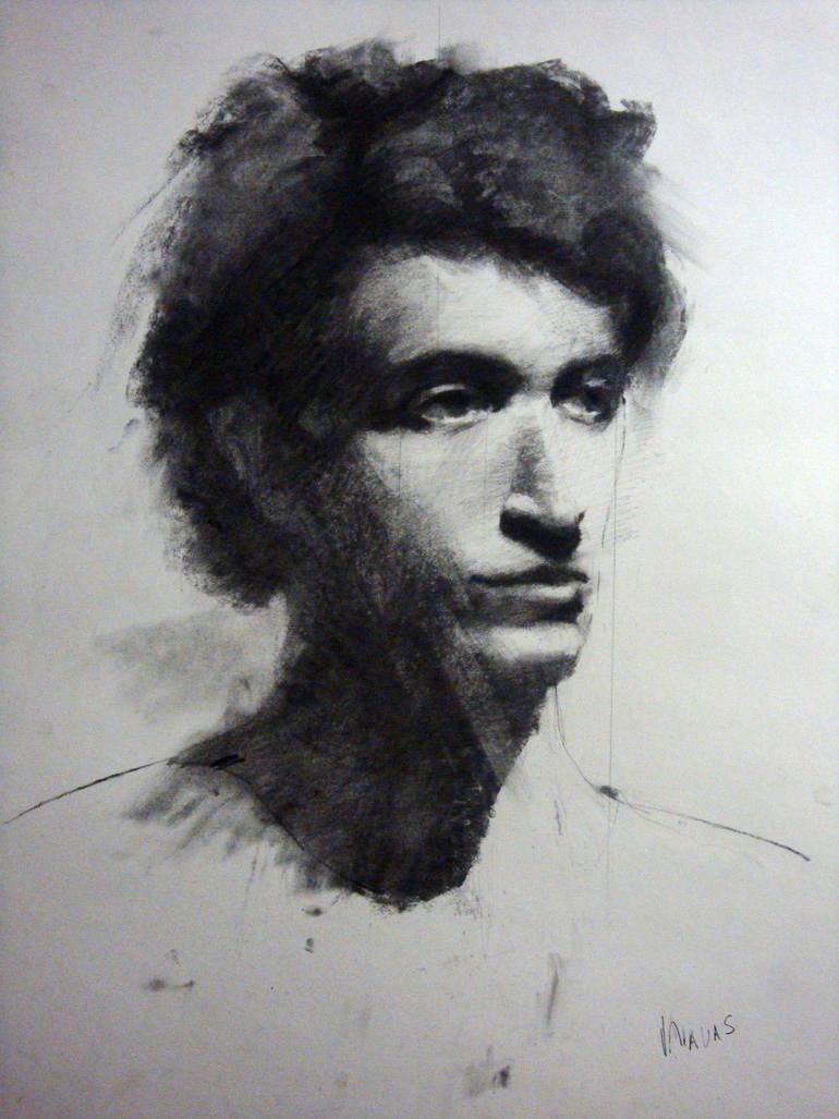 Portrait of Manuel Drawing by Guido Mauas | Saatchi Art