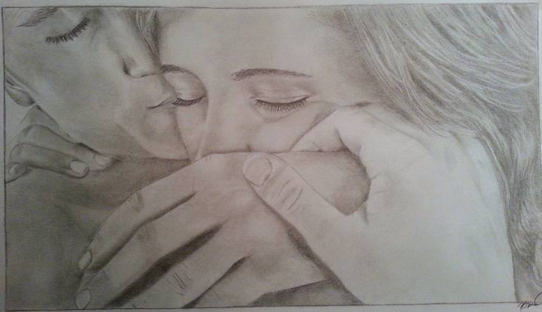 Never Let Go Drawing by Nicole Howard-Monte | Saatchi Art