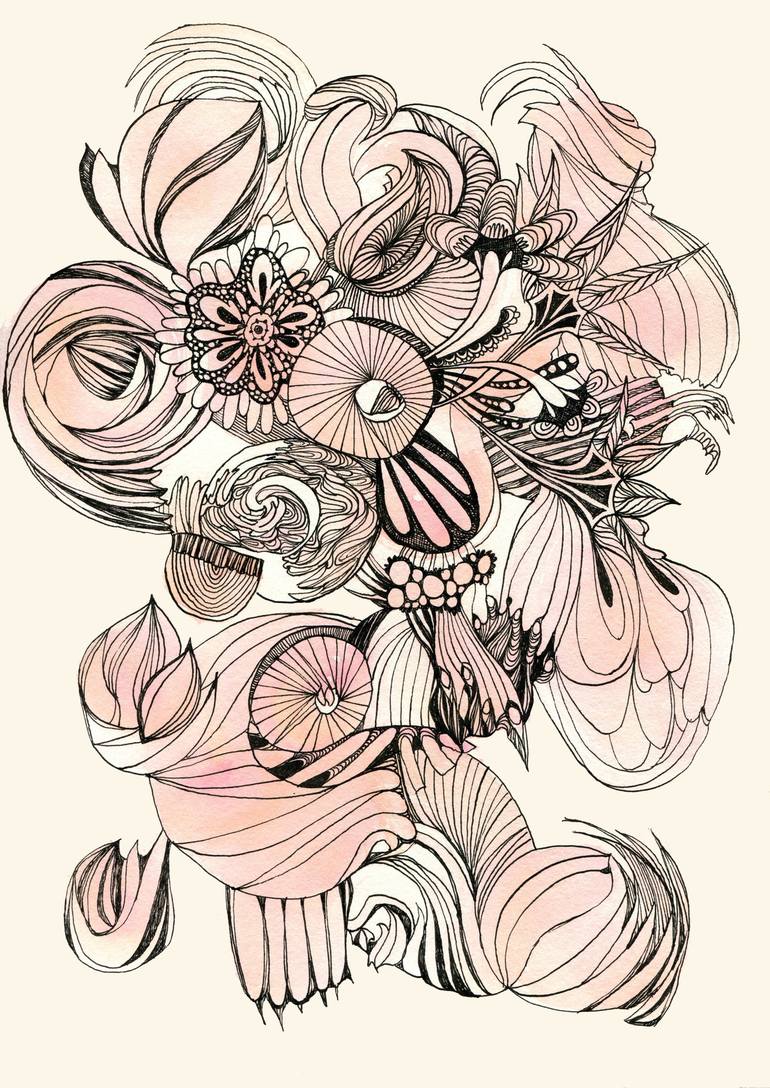 Temptation Drawing by Divena Smought | Saatchi Art