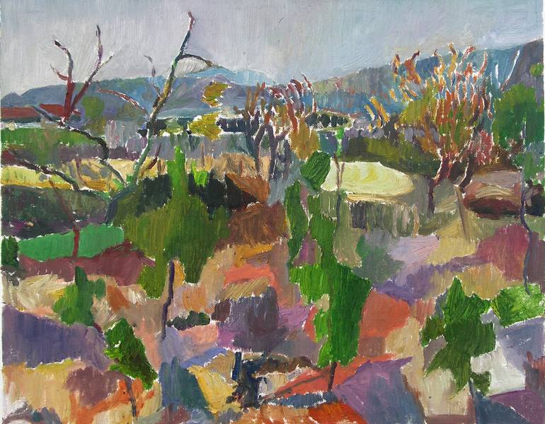 Date Orchard Painting by Matt Borengasser | Saatchi Art