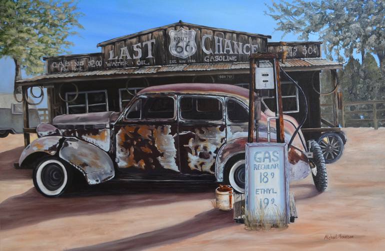 Route 66 Painting by Michael Harrison | Saatchi Art