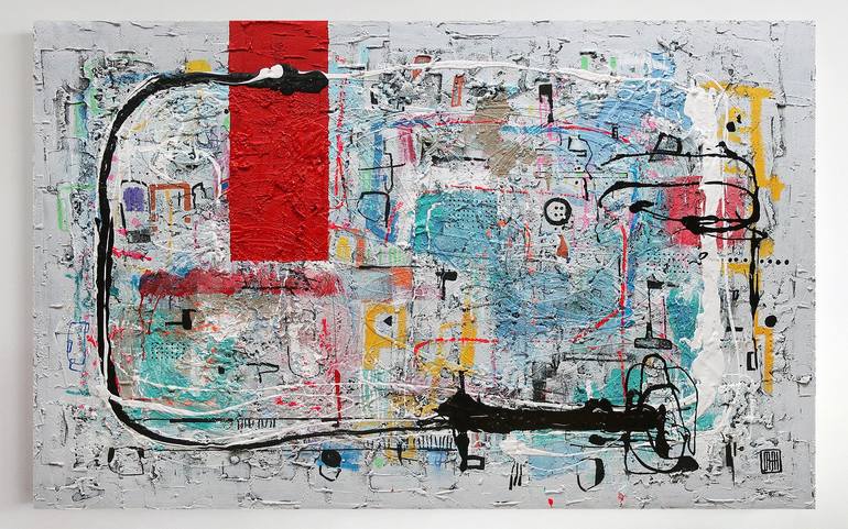 A210 Contemporary Abstract Informalism by Damian Pavlovic Painting by ...