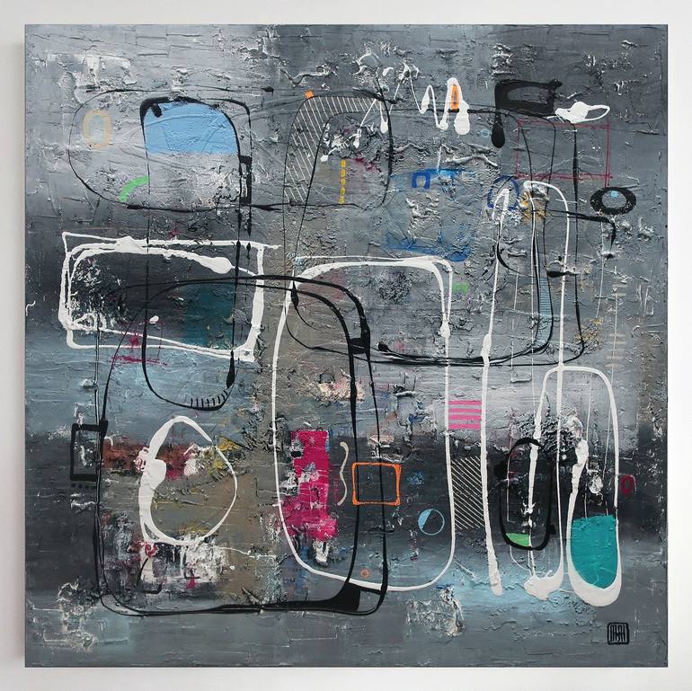 A229 Abstract Expressionism Informalism by Damian Pavlovic Painting by ...