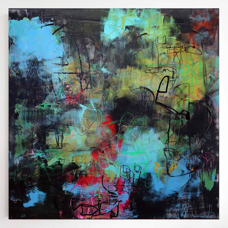 A288 Abstract Expressionism Informalism by Damian Pavlovic Painting by ...