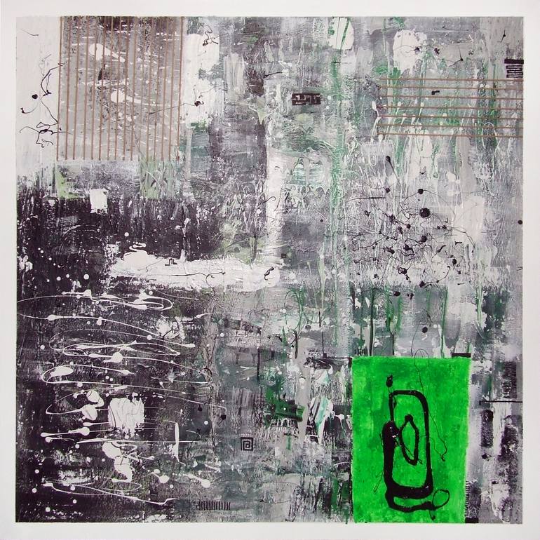 K5 Abstract Informalism Textured Oversized by Pavlovic Damian Painting ...